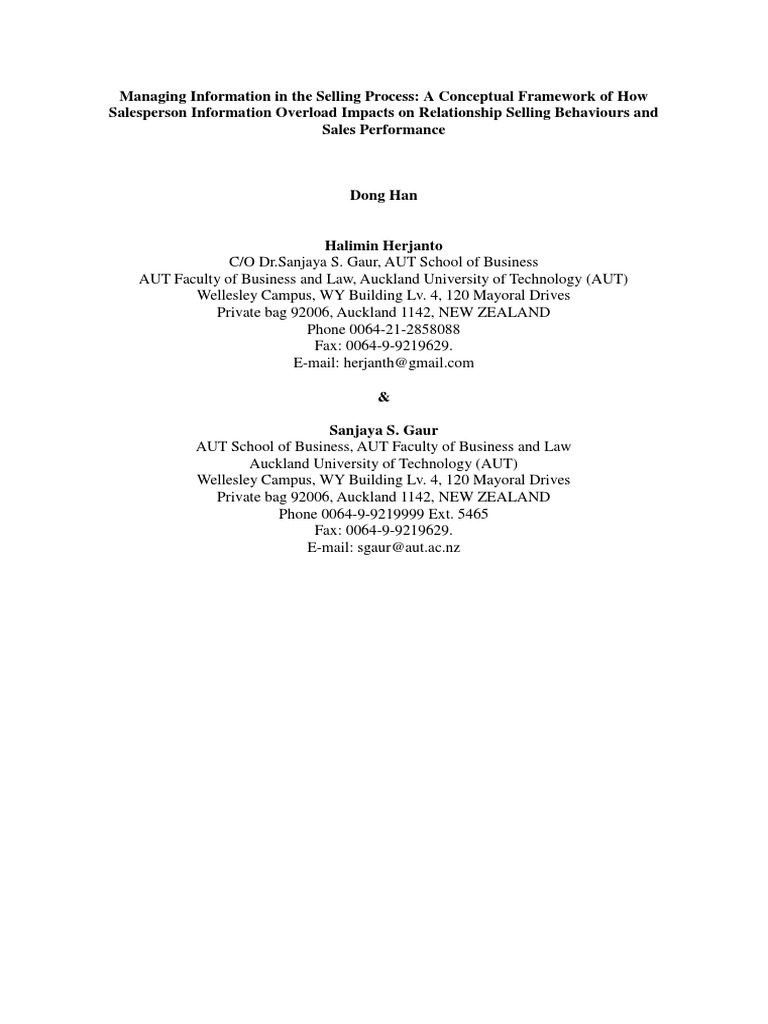 Contoh Extended Abstract | Download Free PDF | Sales | Conceptual Model