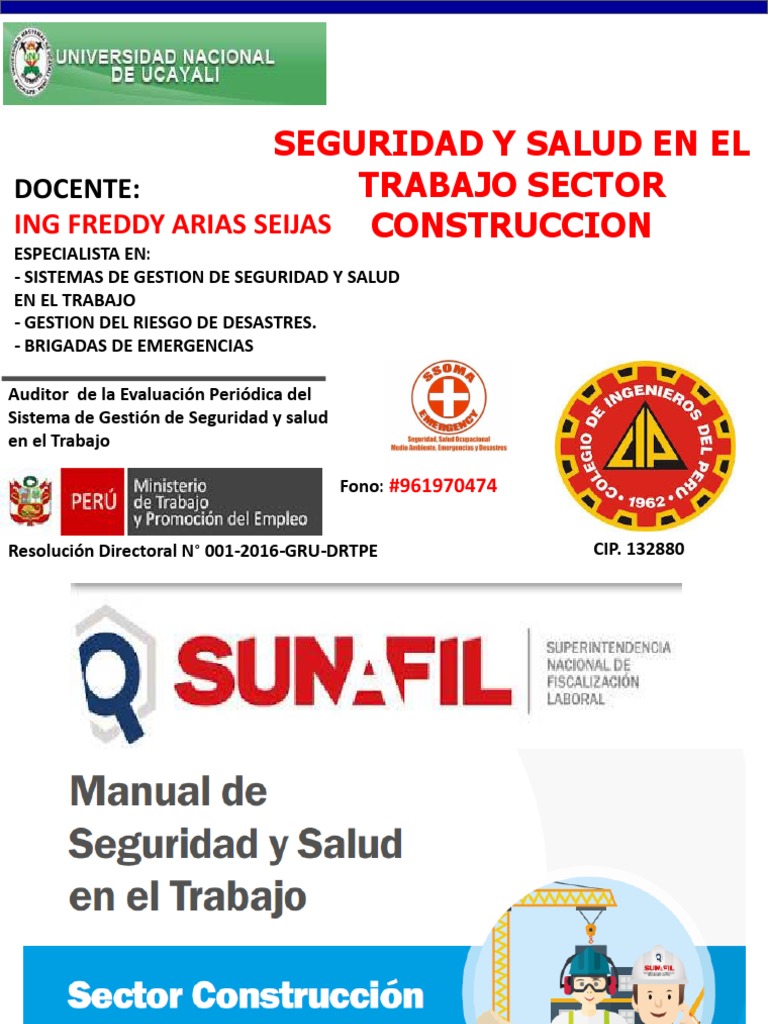 Manual de Seguridad y Salud en El Trabajo Sector Construccion - Sunafil ...