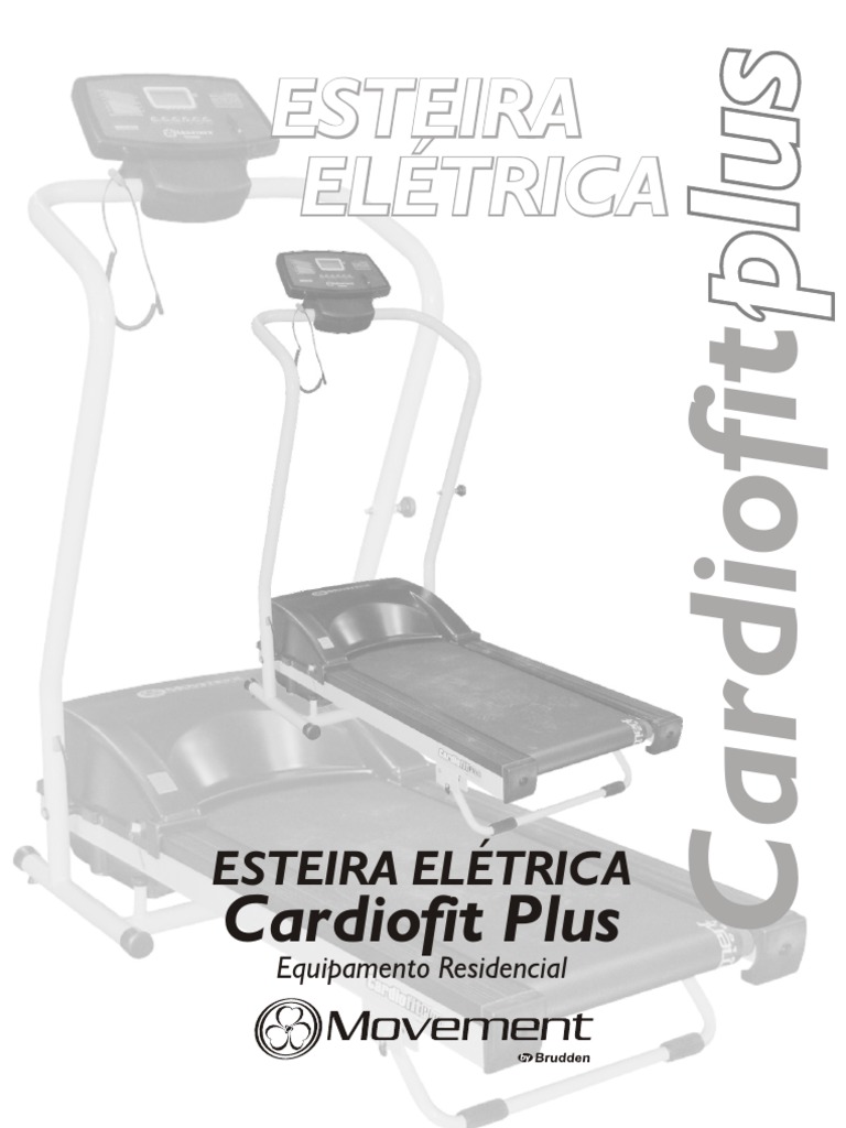 Manual Esteira Cardiofit PLUS Port | Frequência Cardíaca | Colesterol