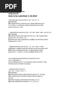 Bracketing Methods Exercise | PDF | Numerical Analysis | Mathematical Relations