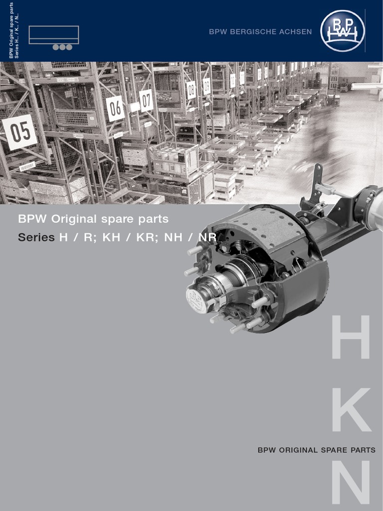 BPW Original Spare Parts Catalog | PDF | Welding | Construction