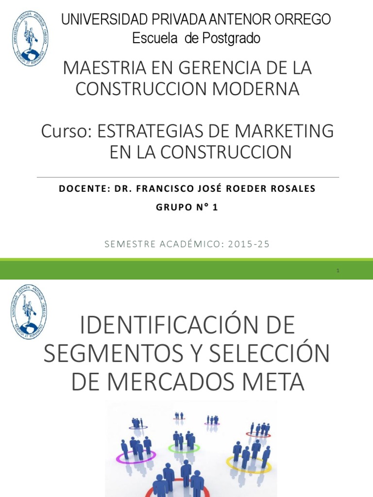 Exposicion De Segmentos De Mercado Y Seleccion De Mercados Meta Pdf