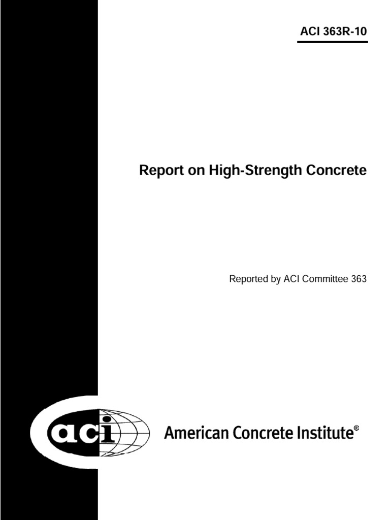 ACI 363R-10 Guidelines Summary | PDF