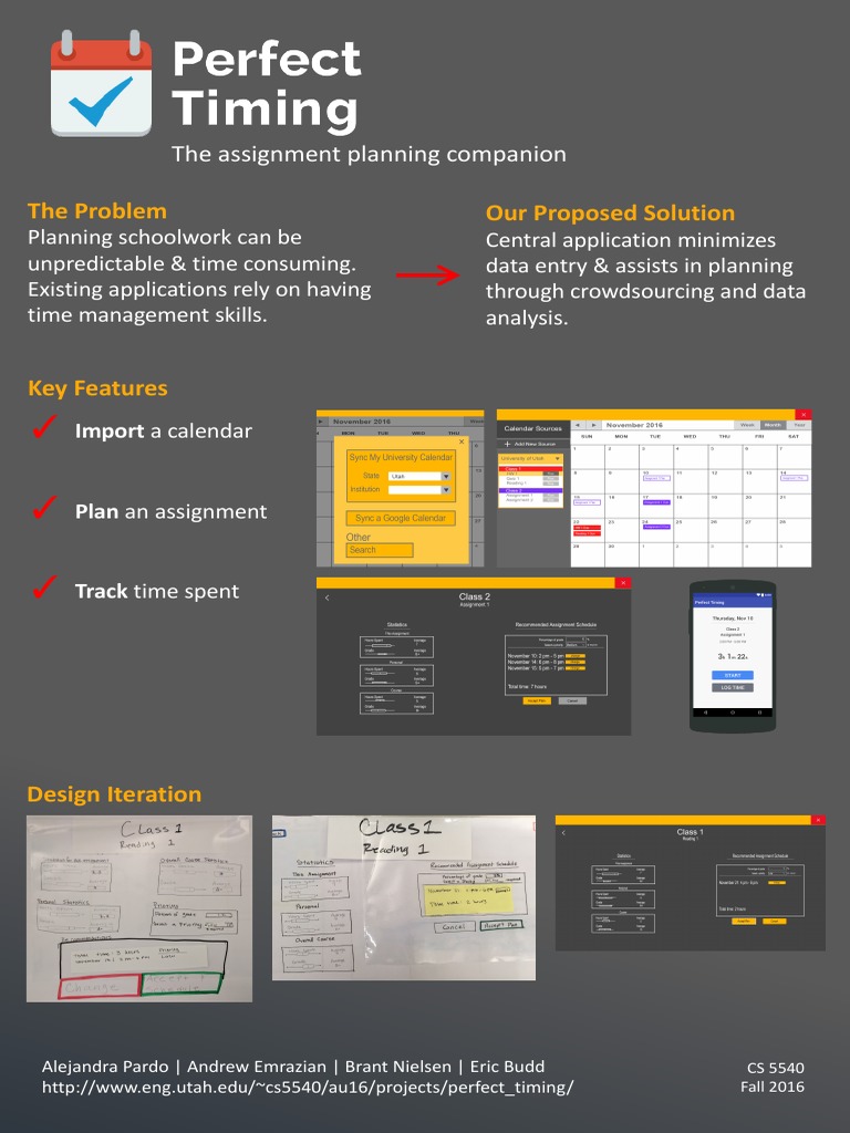 Perfect Timing Poster | PDF