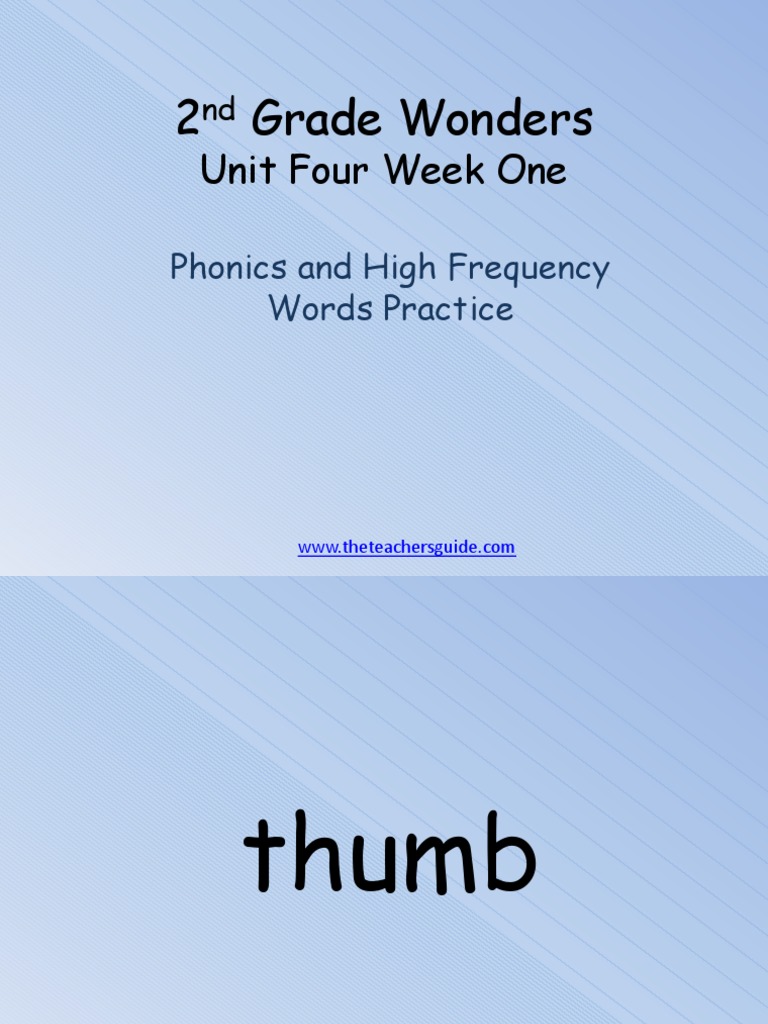 2nd Grade Phonics Practice Guide | PDF