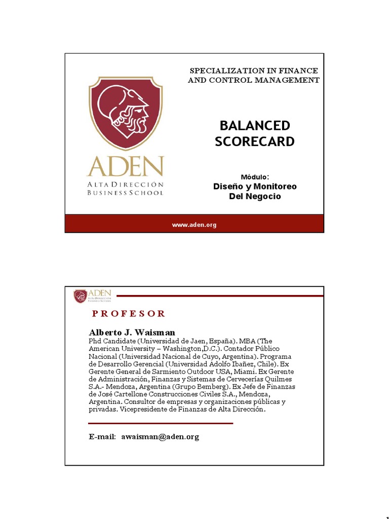 Estrategias de Balanced Scorecard en Finanzas | PDF | Calidad ...