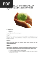 Panduan Pelabelan GHS Bahan Kimia | PDF