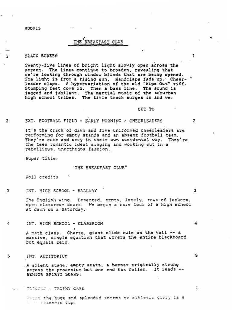 Breakfast Club PDF | PDF