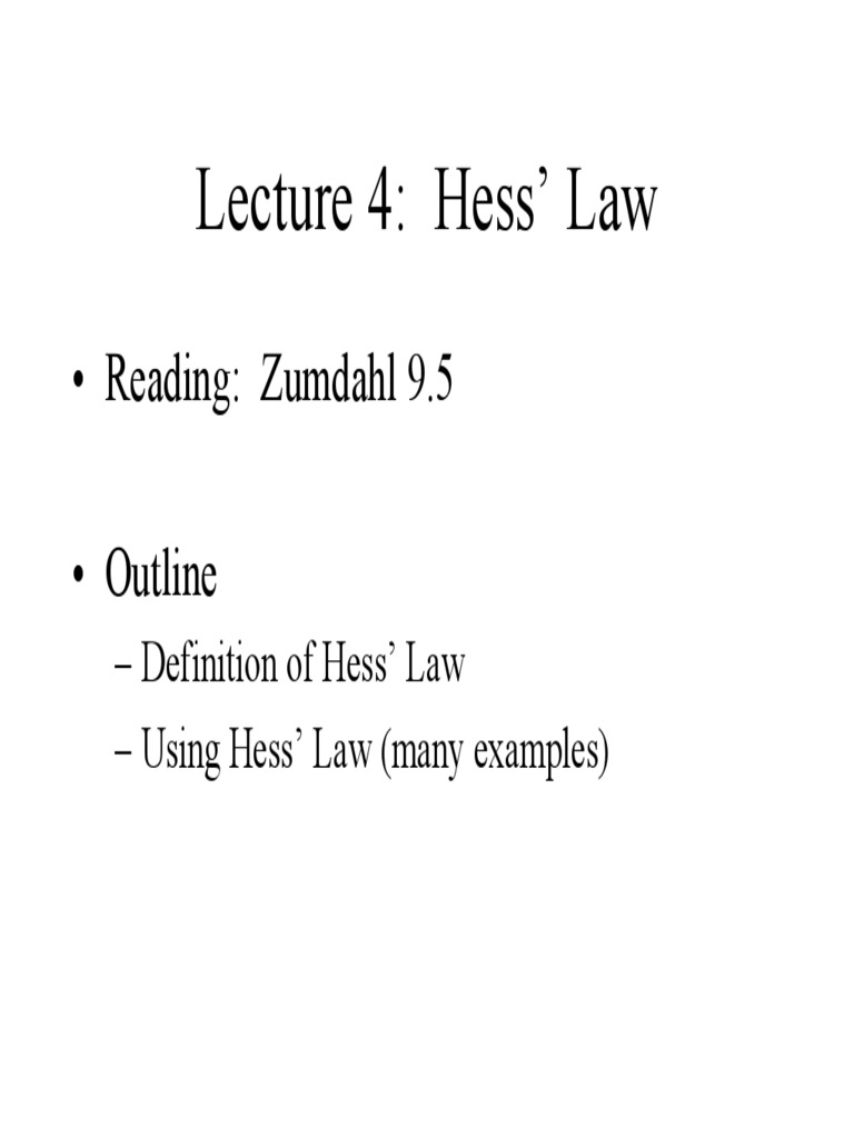 Sam Hess Law | PDF | Applied And Interdisciplinary Physics | Physical ...
