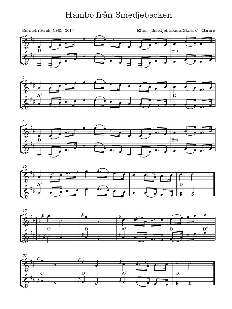 Hambo Från Smedjebacken | PDF