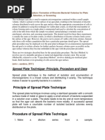 Spread Plate Method in Microbiology | PDF | Colony Forming Unit ...