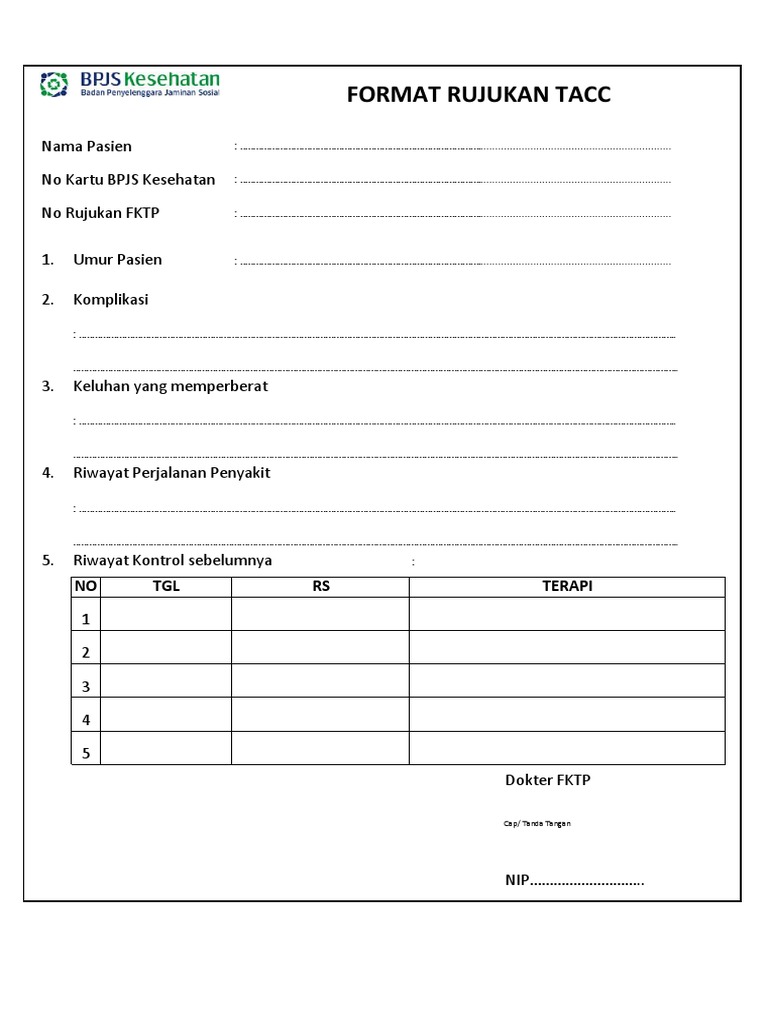 Format Rujukan TACC PDF | PDF
