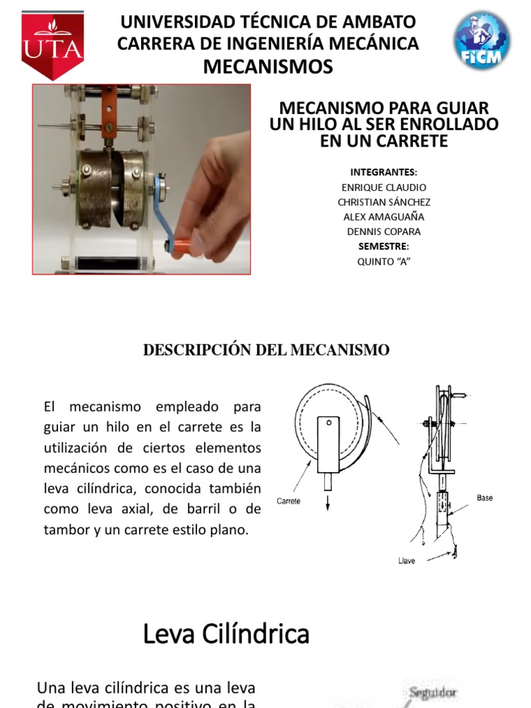 Leva cilíndrica | Geometría | Ingeniería mecánica | Prueba gratuita de ...