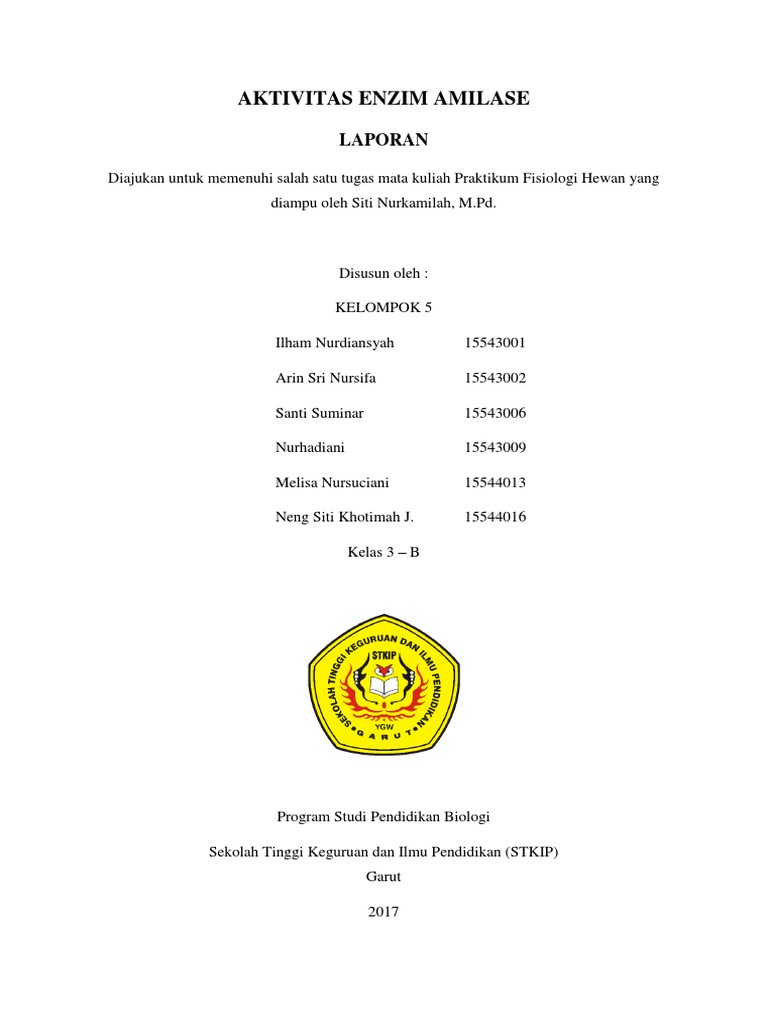 Aktivitas Enzim Amylase | PDF | Pengembangan Diri | Sains & Matematika