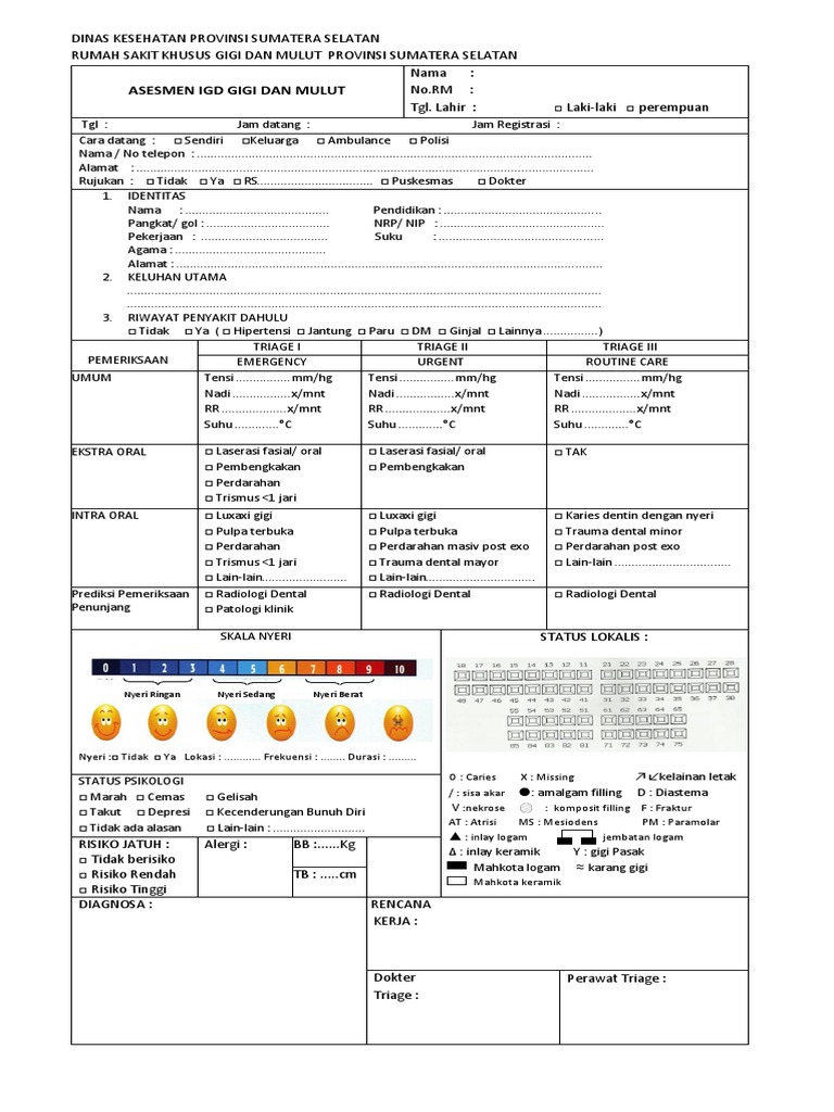 Form Asesmen Igd | PDF