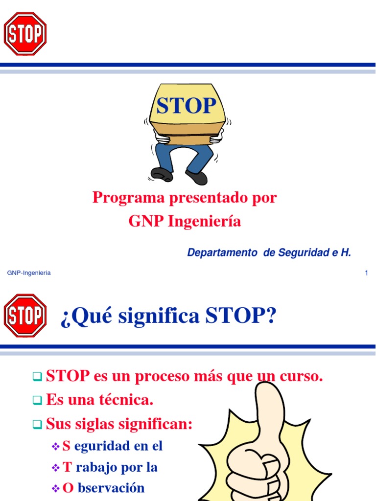 Significado y Técnica del Programa STOP | PDF | Contaminación | Quemar