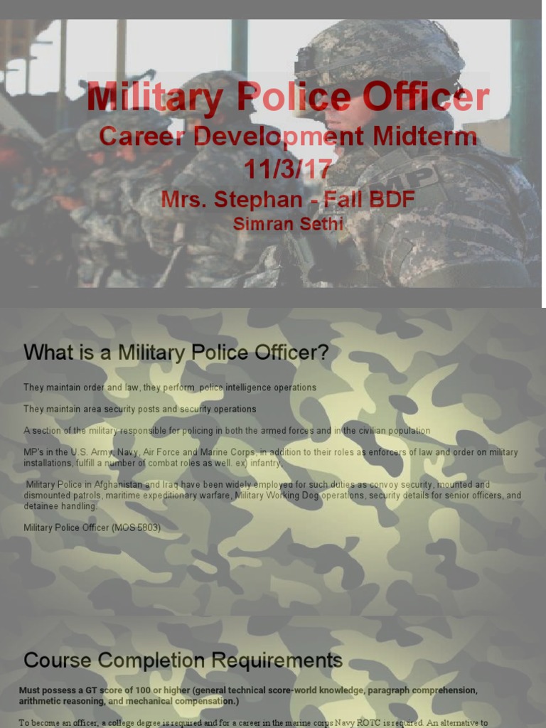 Career Development Presentation | PDF | Officer (Armed Forces ...