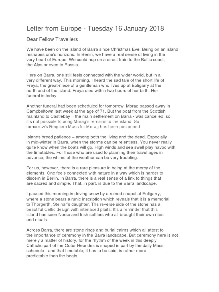 Letter From Europe 02 | PDF