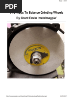 Balancing of Grinding Wheels | PDF | Grinding (Abrasive Cutting ...
