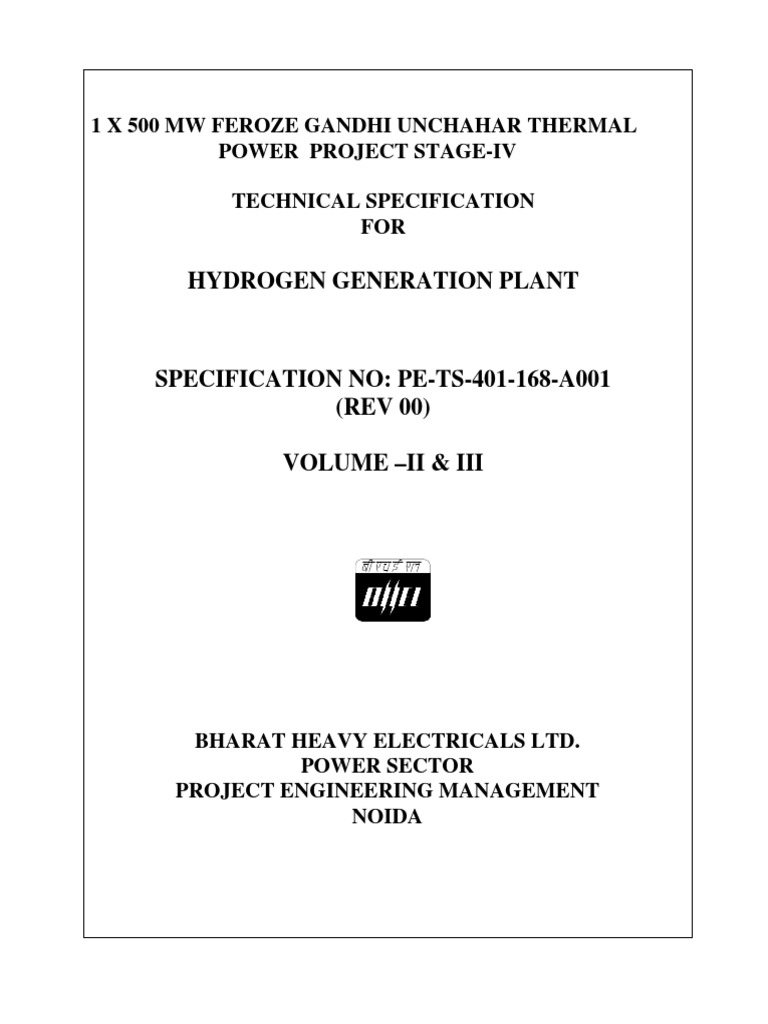BHEl Specifications Part 1technical-Specifications-1413375939 | PDF | Specification (Technical ...