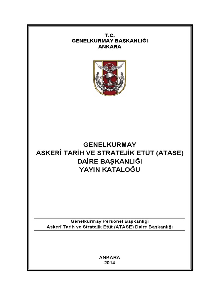 ATASE Yayım Kataloğu PDF | PDF