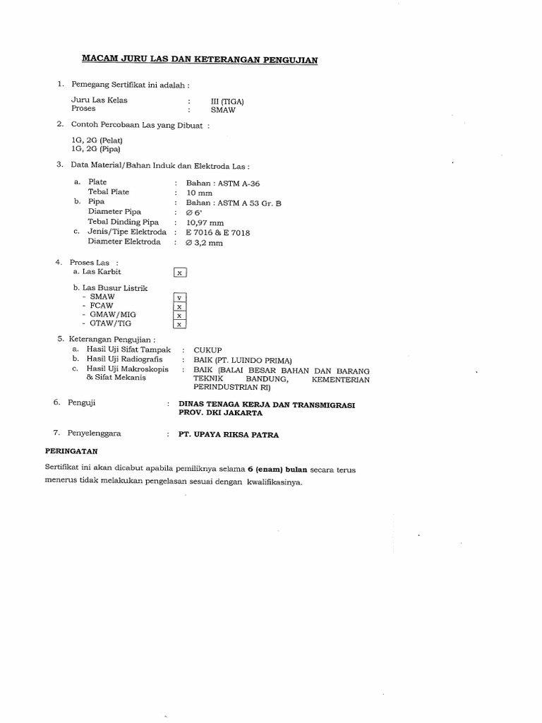 Macam Juru Las Dan Keterangan Pengujian | PDF