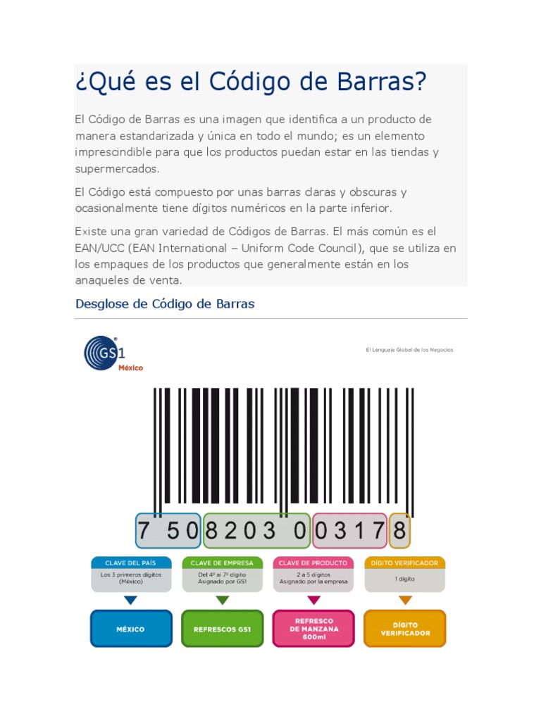 Qué Es El Código de Barras | PDF