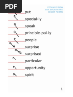 120 Most Common Pitman Shorthand Words | PDF | Shorthand | Symbols