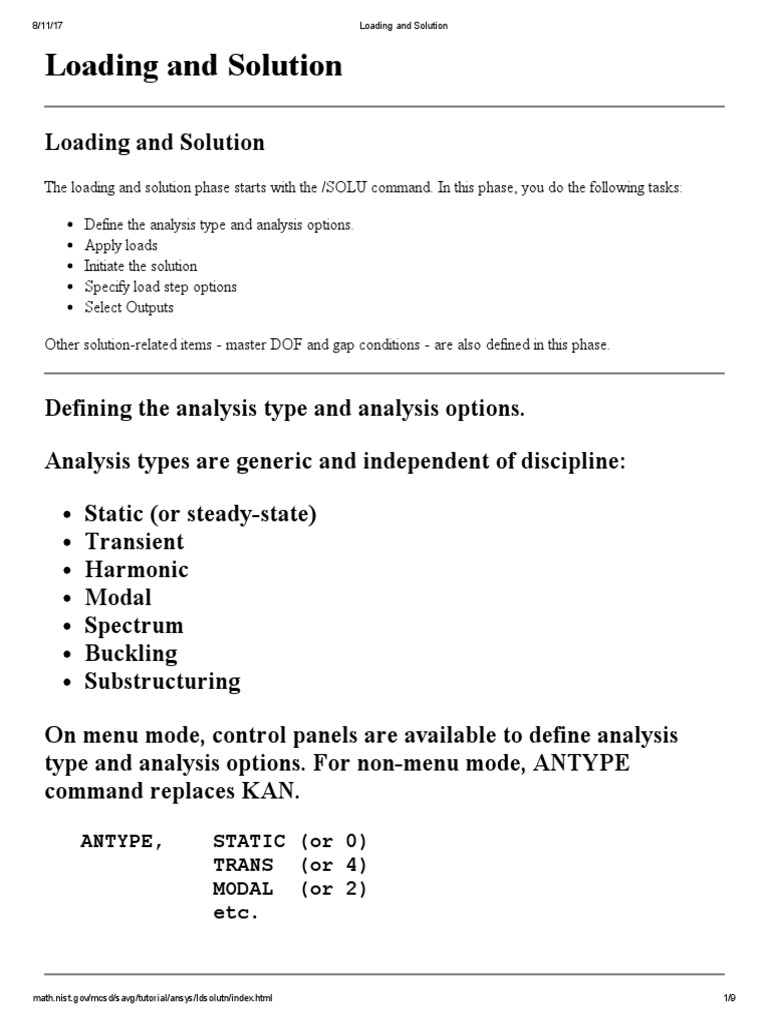 Loading and Solution | PDF | Computer File | Flux