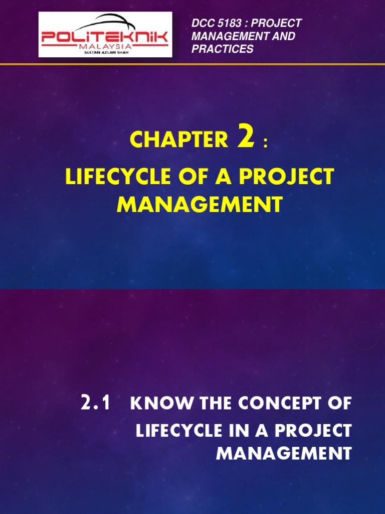 CHAPTER 2 - Lifecycle of A Project Management | PDF | Feasibility Study ...
