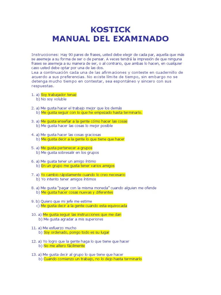 Cuadernillo Del Kostick | PDF | Ocio