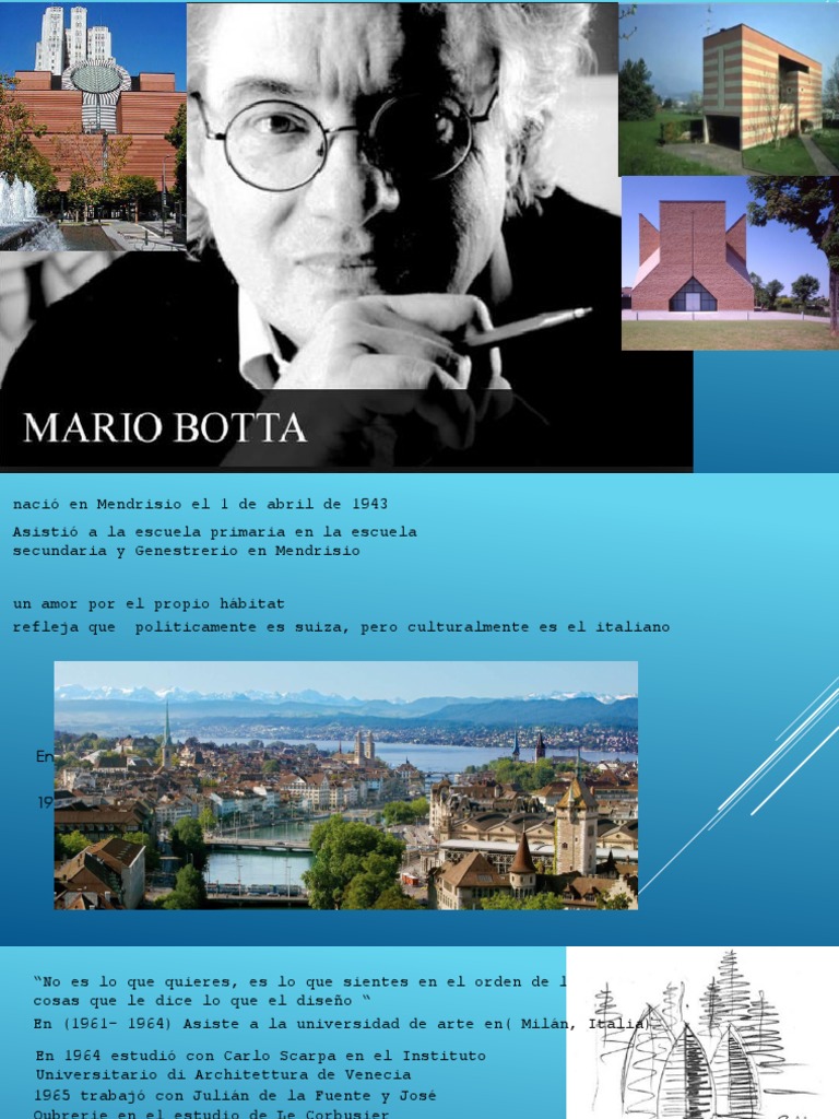 Mario Botta: Influencias y Obras Arquitectónicas | PDF | Suiza