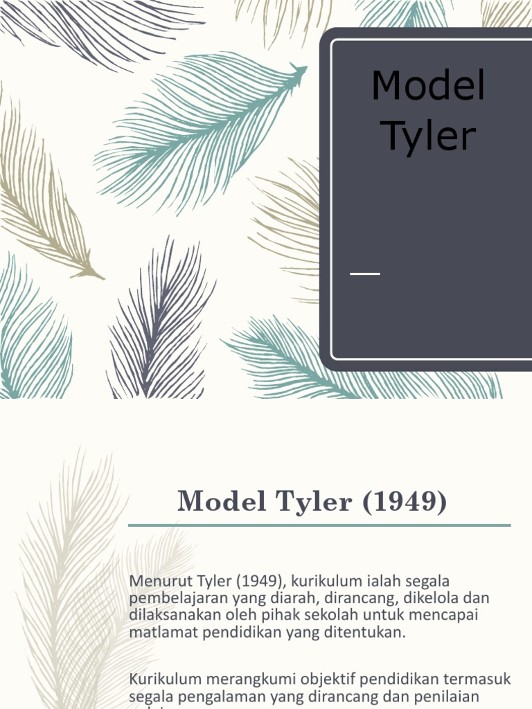Model Kurikulum Tyler 1949 | PDF