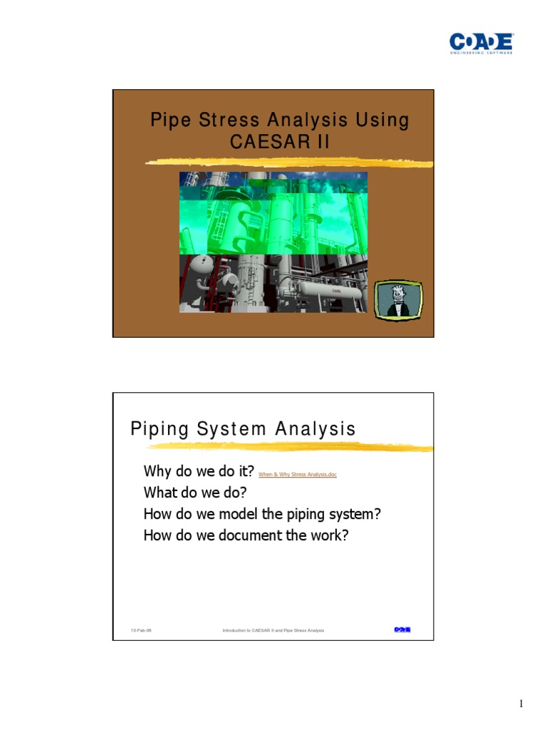 Piping Stress Analysis Using CAESAR II PDF | Download Free PDF | Stress ...