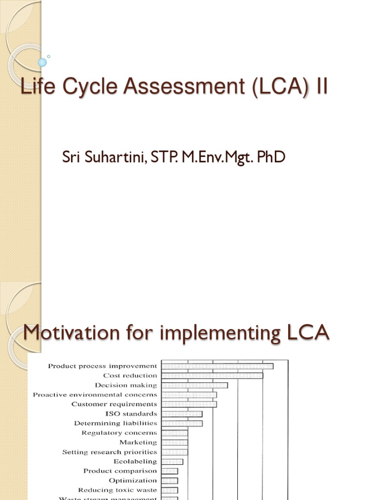 Life Cycle Assessment (LCA) II | PDF | Life Cycle Assessment | Global ...