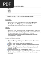 Pavement Quality Concrete Specifications | PDF | Quality Assurance ...