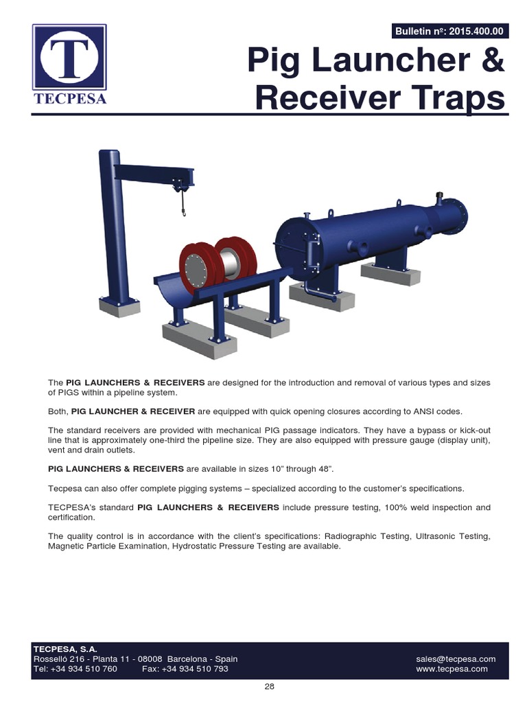 Pig Launcher Receiver Traps | Industries | Mechanical Engineering