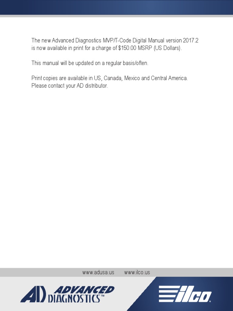 2017 Advanced Diagnostics Usa MVP Pro T Code Pro Manual Key Guide Ver 2017 2 | PDF | Mobile App ...