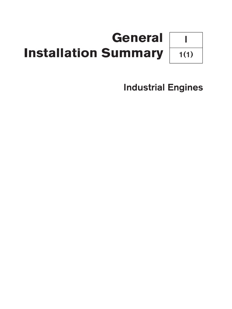 Inst Manual Engine General 47706356 | PDF | Duct (Flow) | Engines