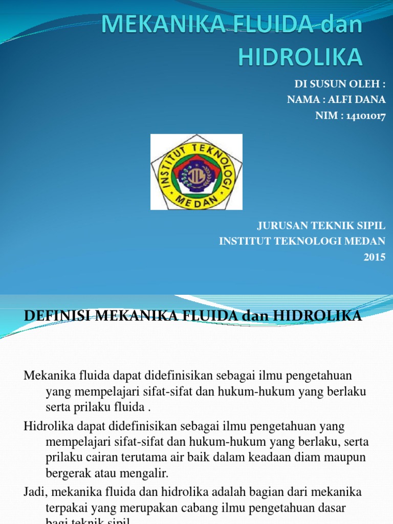 Mekanika Fluida Dan Hidrolika | PDF