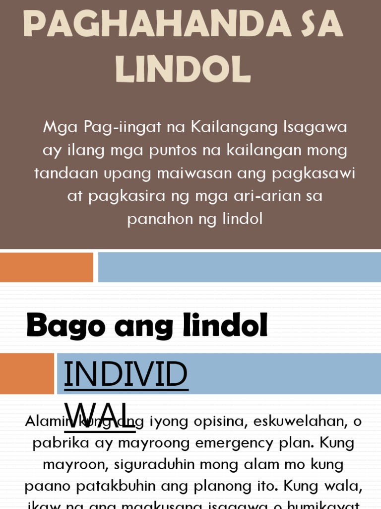 Paghahanda Sa Lindol | PDF