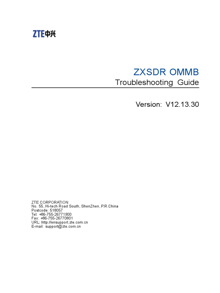 ZTE-LTE Troubleshooting Guide | PDF | Troubleshooting | Installation ...