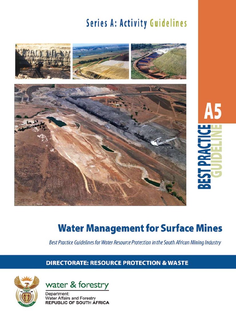 A5 Water Management For Surface Mines | PDF | Coal Mining | Mining