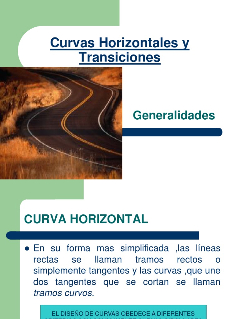 Exposicion Curvas Horizontales | PDF | Curva | Geometría
