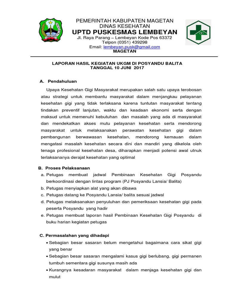 LHK Posyandu 10 Juni | PDF