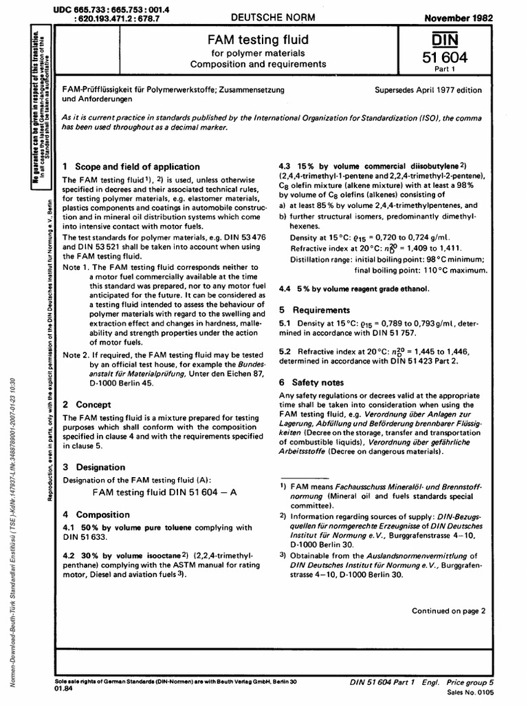 Din 51604-1 | PDF