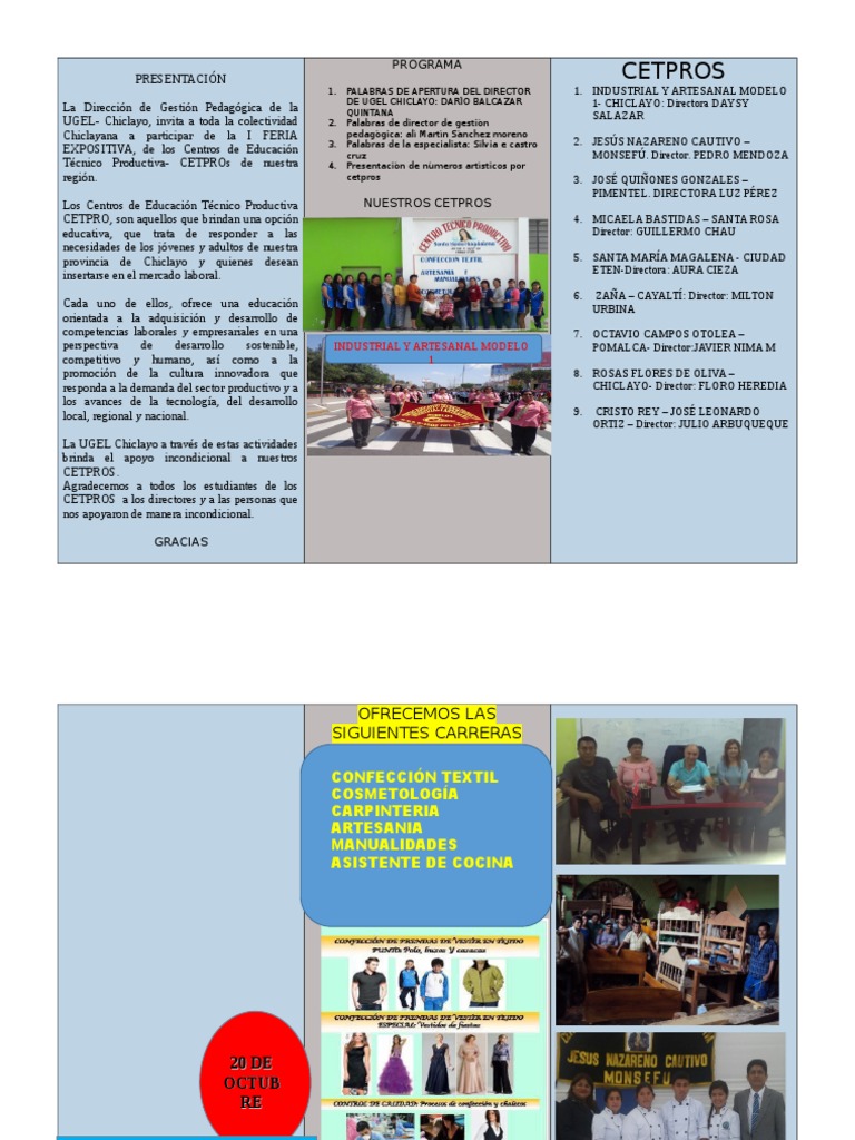 Triptico Cetpros | PDF