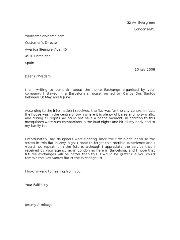 Complain Letter | Violence | Free 30-day Trial | Scribd