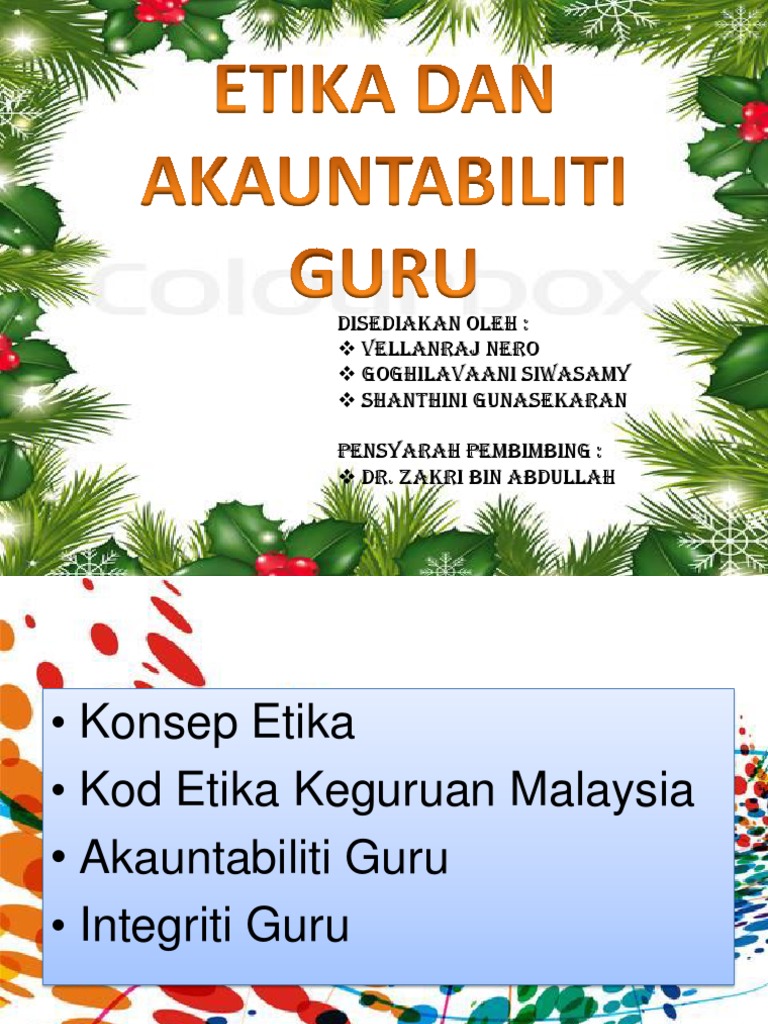 Tajuk 2 - Etika Dan Akauntabiliti Guru | PDF