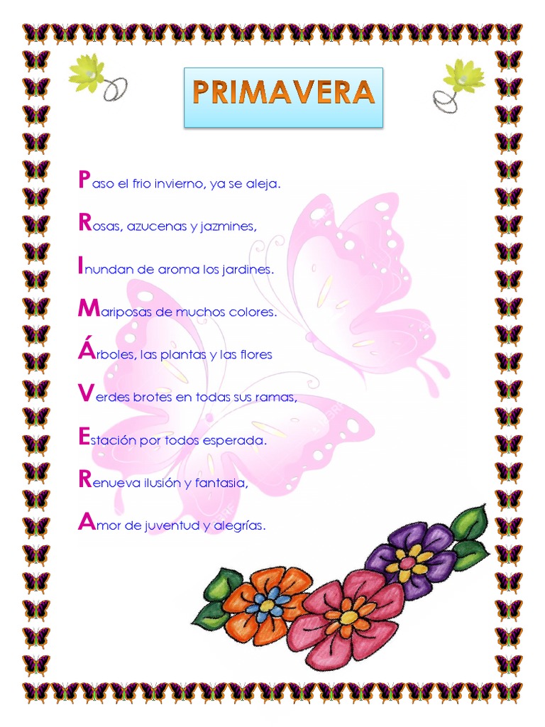 Acrostico Primavera | PDF